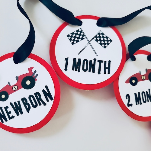 Race Car Fast ONE 1st Birthday Invitation Template Red Black - Etsy