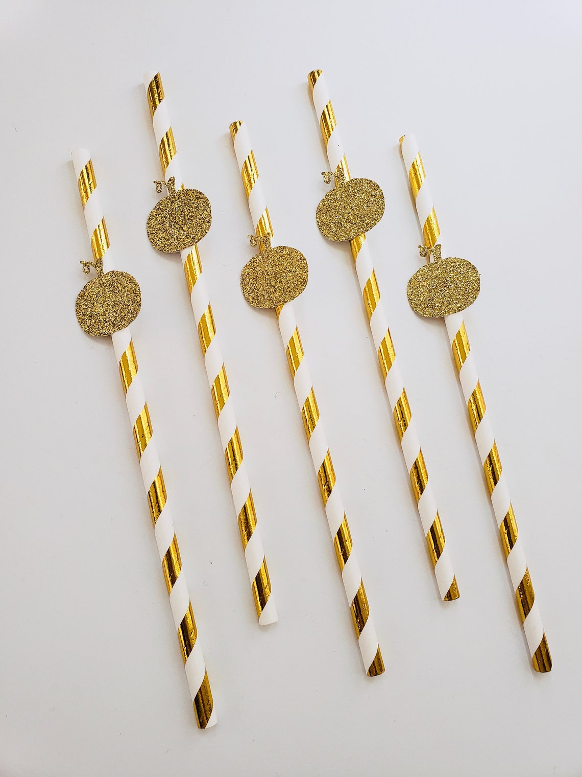 Pumpkin Straws, Little Pumpkin Drinking Straws, Halloween Paper Straws ...