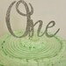 Gold Glitter ONE Cake Topper in Script Font Silver 1st First - Etsy