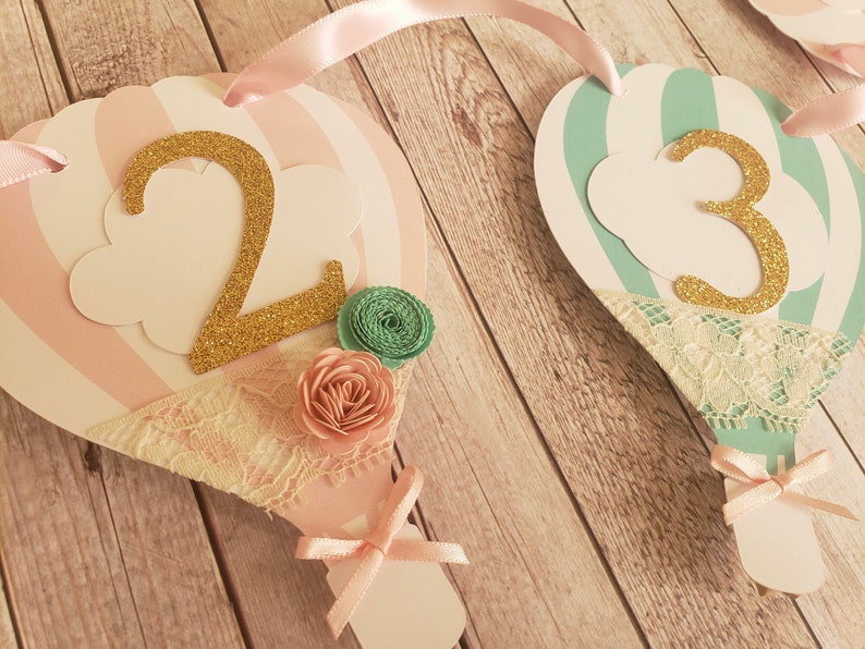 Hot Air Balloon Photo Banner. 12 Month Picture Banner. One | Etsy