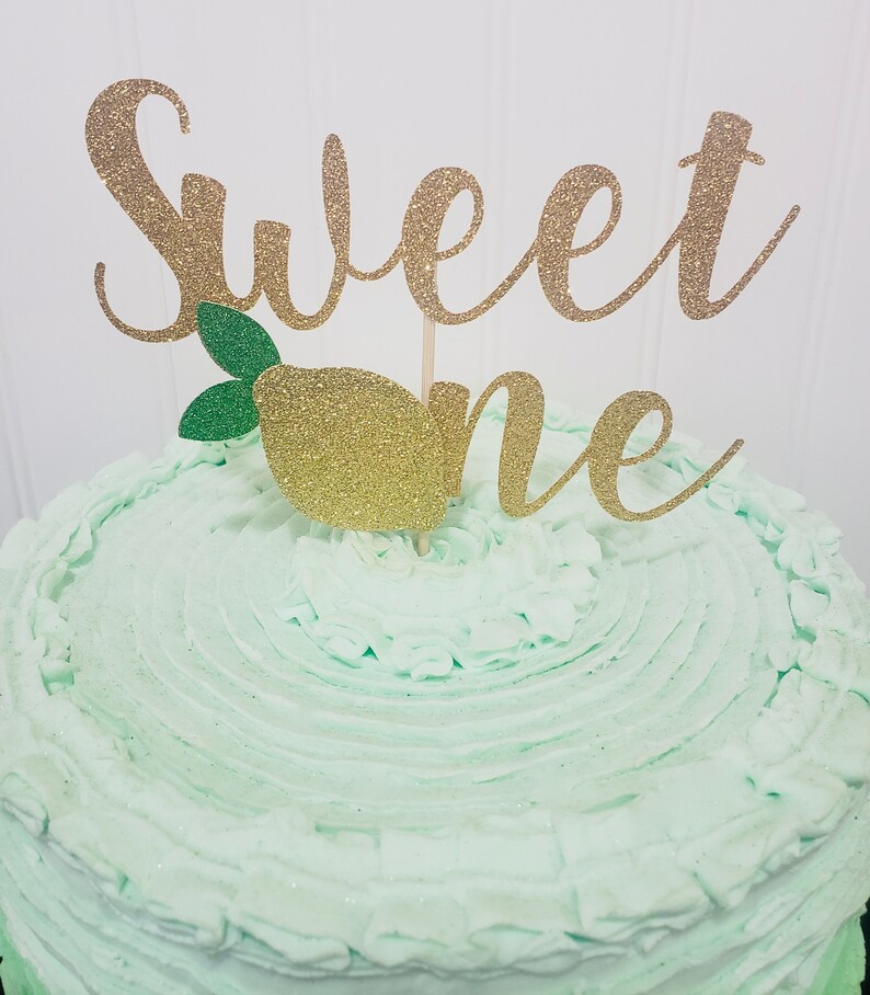 Sweet One Cake Topper. Lemon Cake Topper. Smash Cake Topper. | Etsy