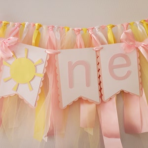 Sunshine High Chair Banner. ONE Banner. Sun Garland. You Are My ...