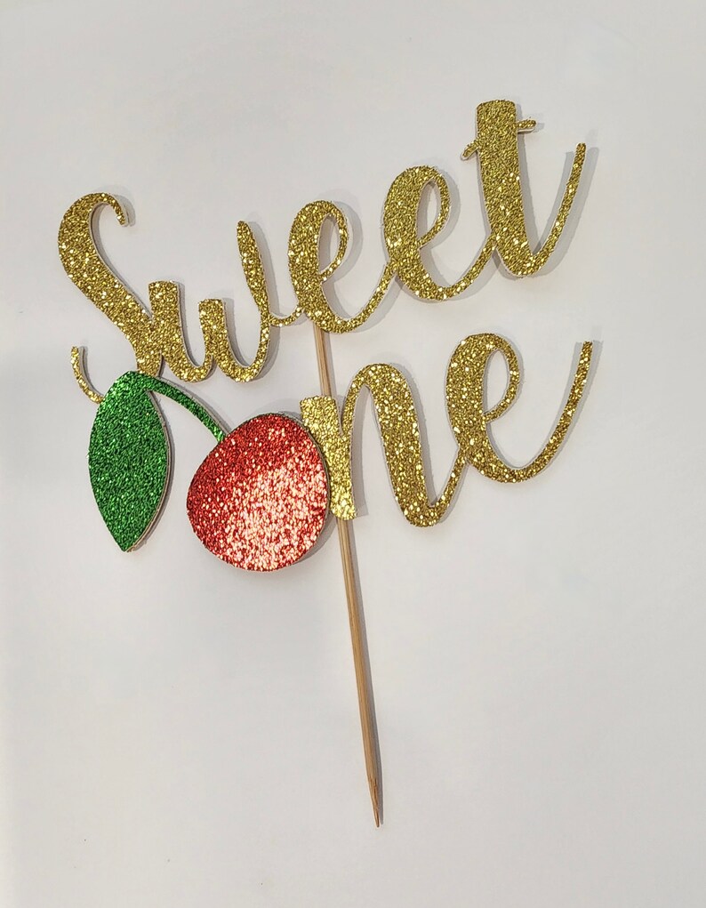 Sweet One Cherry Cake Topper. Cherry Cake Topper. Smash Cake Topper ...
