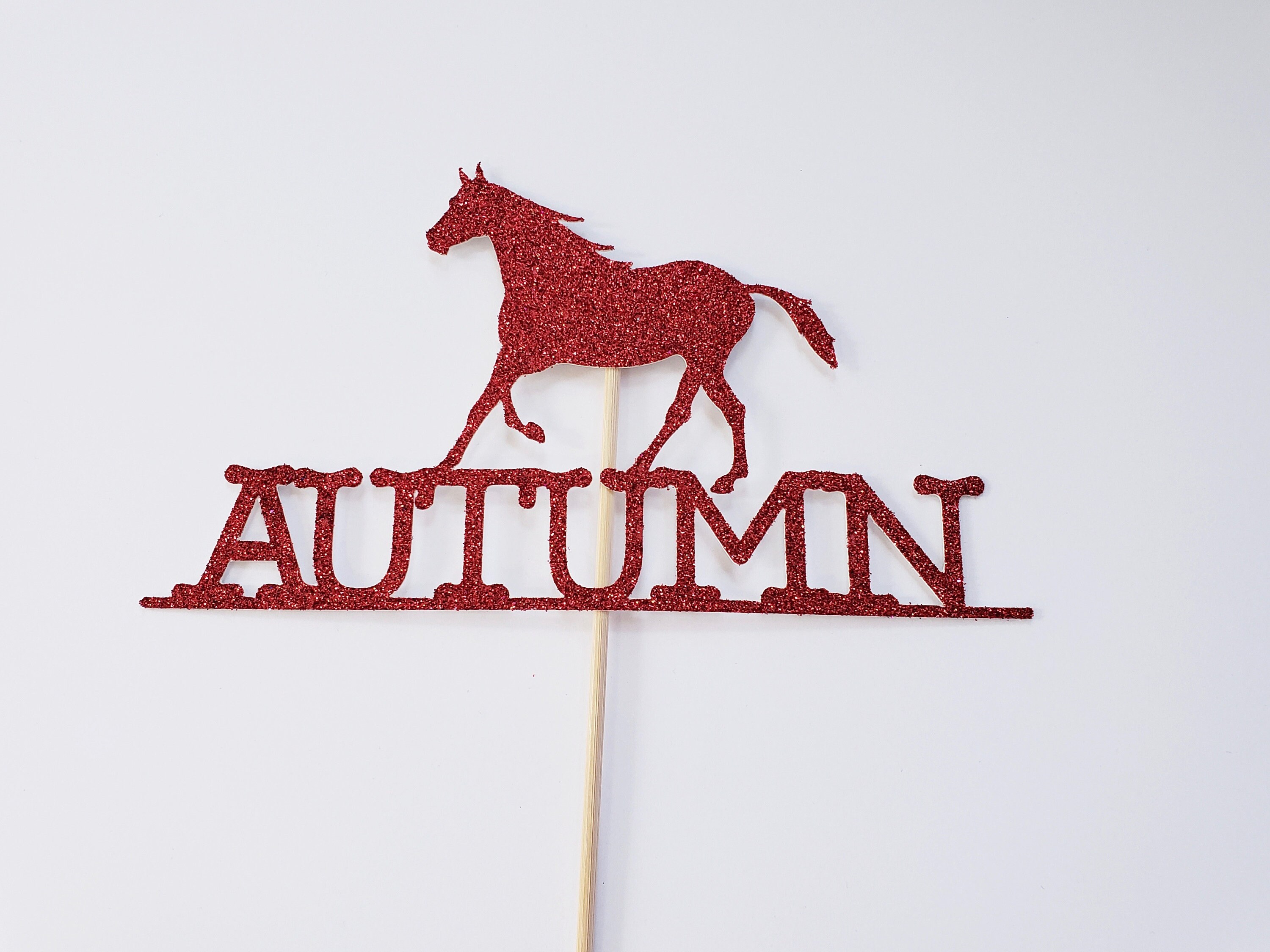 Topper de pastel de caballo. Decoración personalizada de - Etsy México