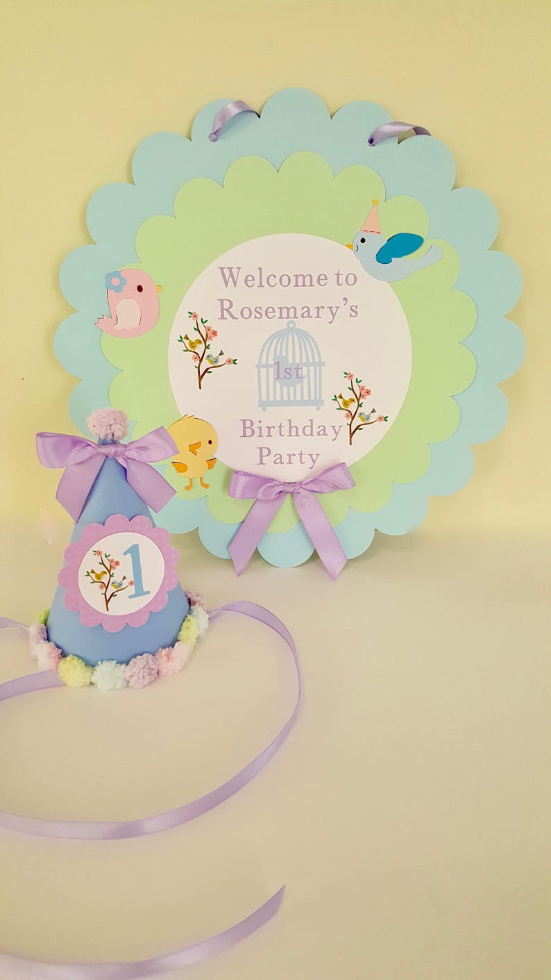 Bird Door Sign Birdy Welcome Birdie Theme Party Decor | Etsy