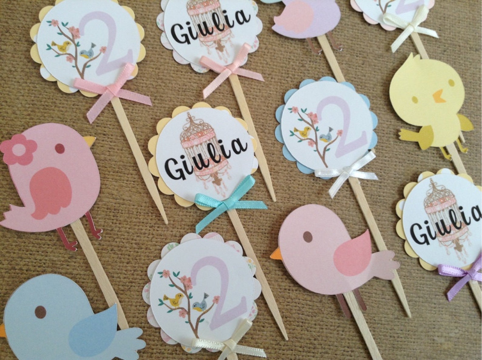 Bird Birthday Party Set Birdy Banner Birdcage Party Theme - Etsy