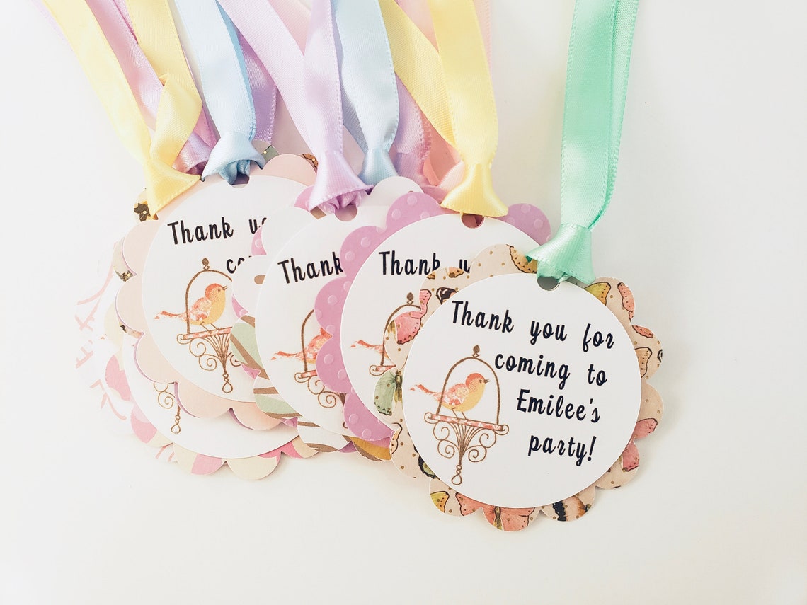 Bird Favor Tags. Set of 12. You're so Tweet. Bird Party - Etsy