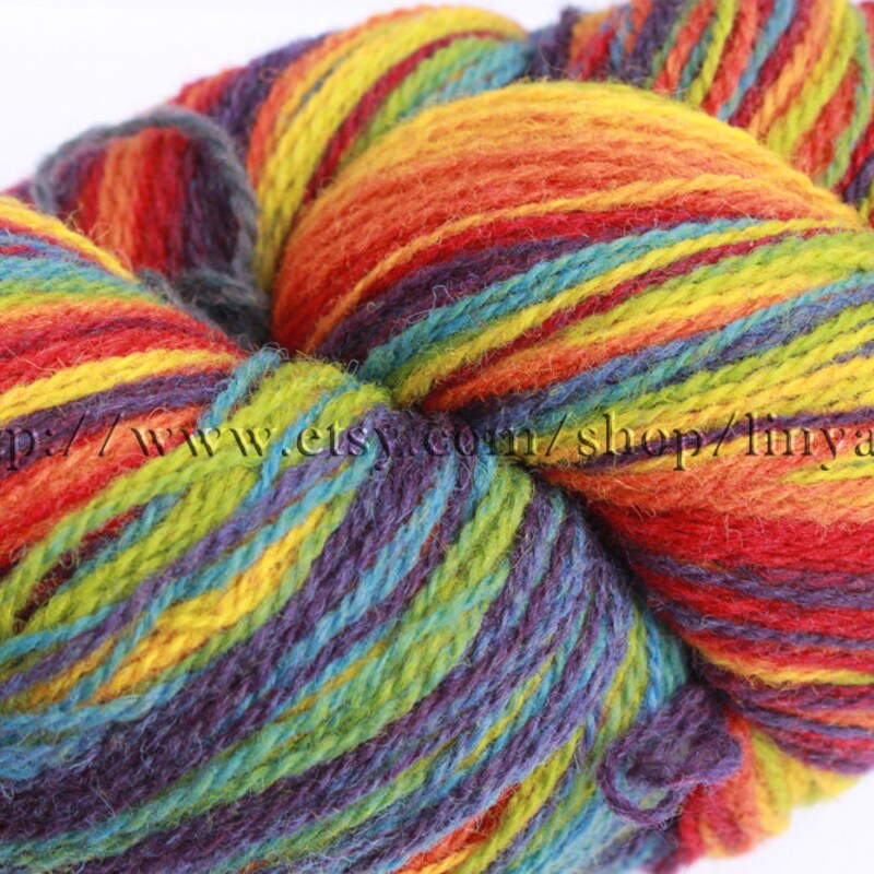 Rainbow Yarn - Etsy
