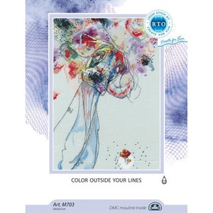 Cross Stitch Kit M703 by RTO Color Outside Your Lines - Etsy