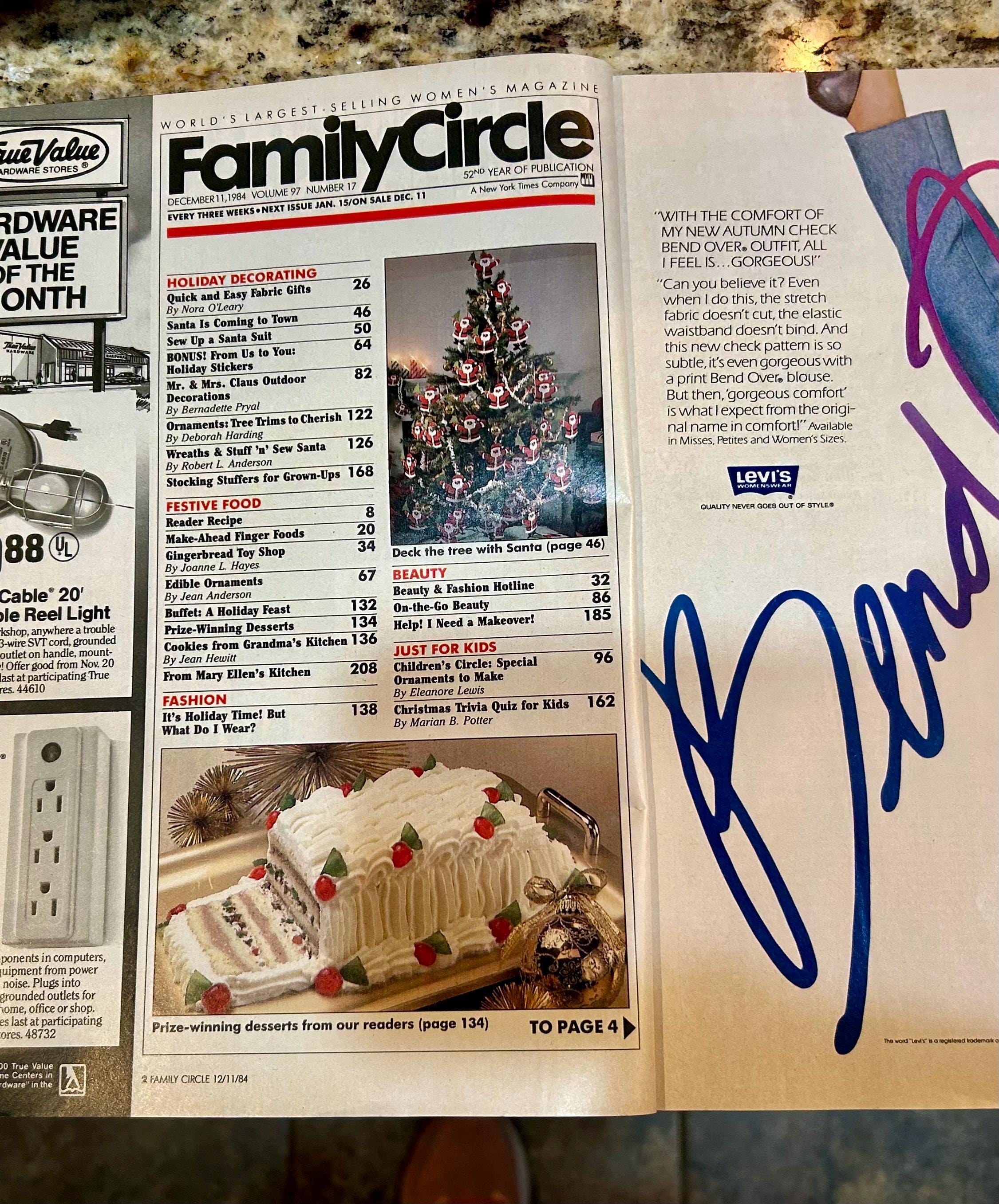 December 11, 1984 Vintage Family Circle Magazine 200 Ideas for Your ...