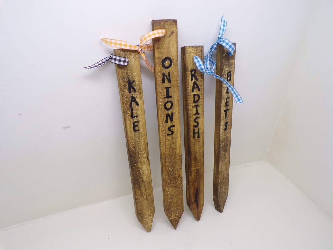 Rustic Vegetable Markers Handmade Plant Signs Primitive Rustic - Etsy