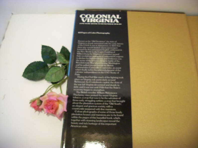 Vintage Colonial Virginia Picture Book 1979 Crescent Book | Etsy