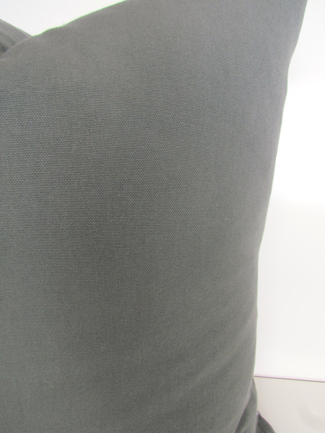 GRAY Pillow Covers Throw Pillows Solid Dark Grey Pillows Dark | Etsy