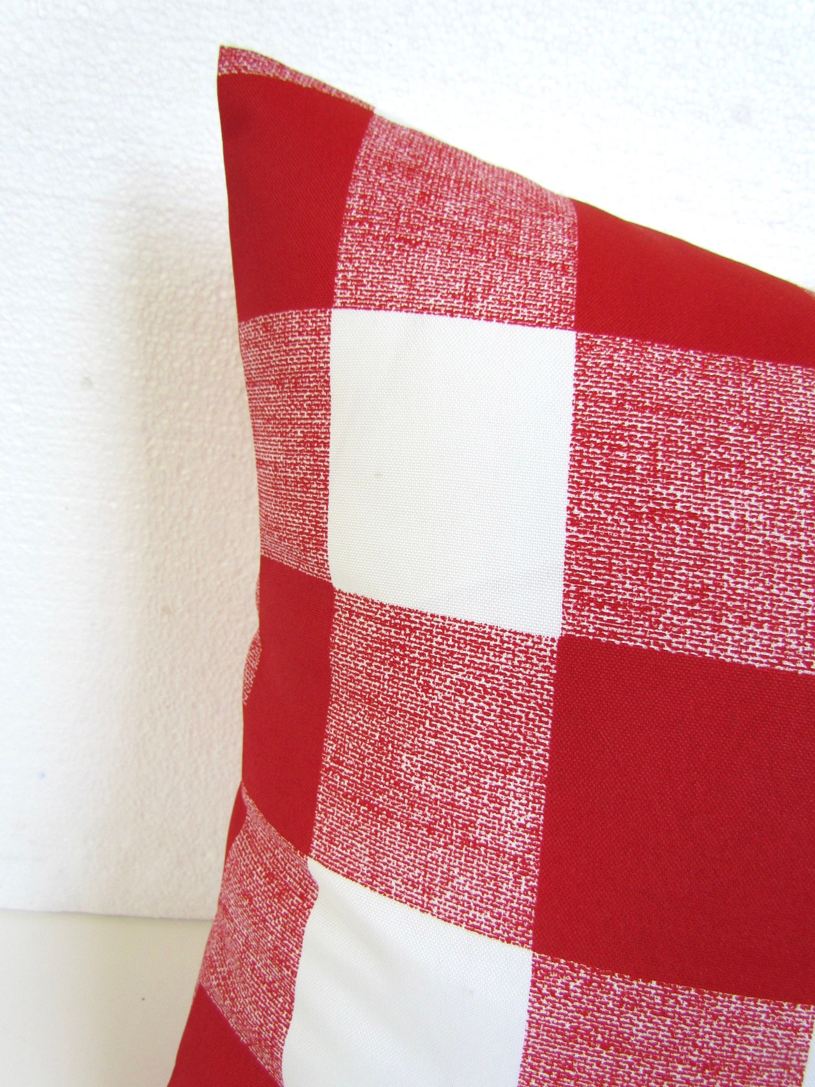 RED Buffalo Check OUTDOOR PILLOWS Red Buffalo Check Outdoor - Etsy