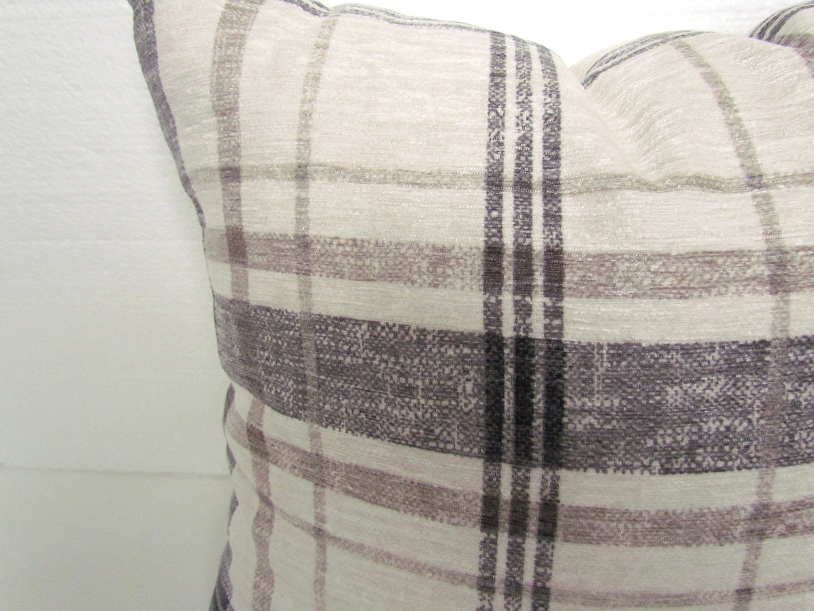 GRAY THROW PILLOWS Farmhouse Pillows Buffalo Check Pillows Tan | Etsy ...