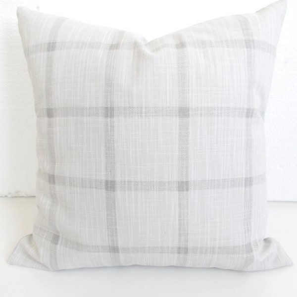 Gray Plaid Pillow - Etsy
