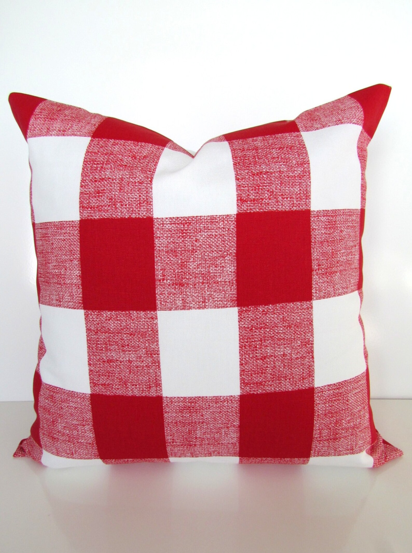 RED BUFFALO Plaid Pillows Red Decorative Throw Pillows Red Check Pillow ...