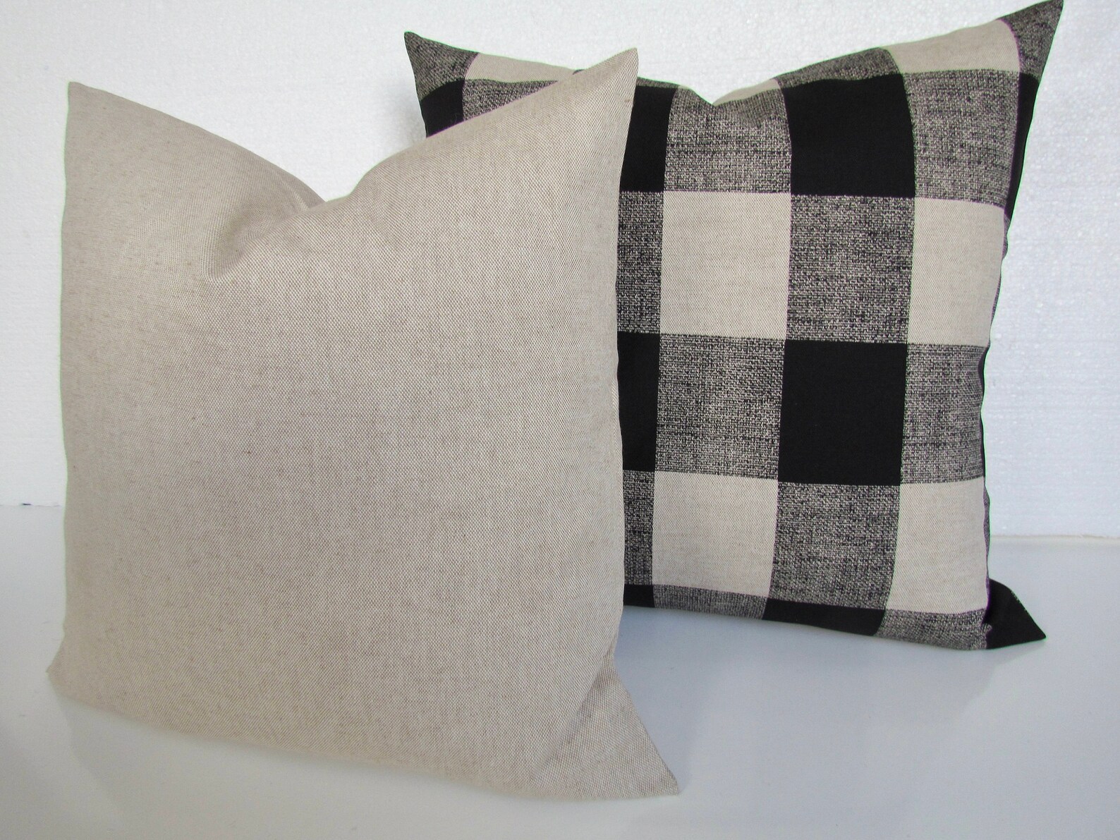 BLUE BUFFALO CHECK Pillow Covers Blue Buffalo Check Throw - Etsy
