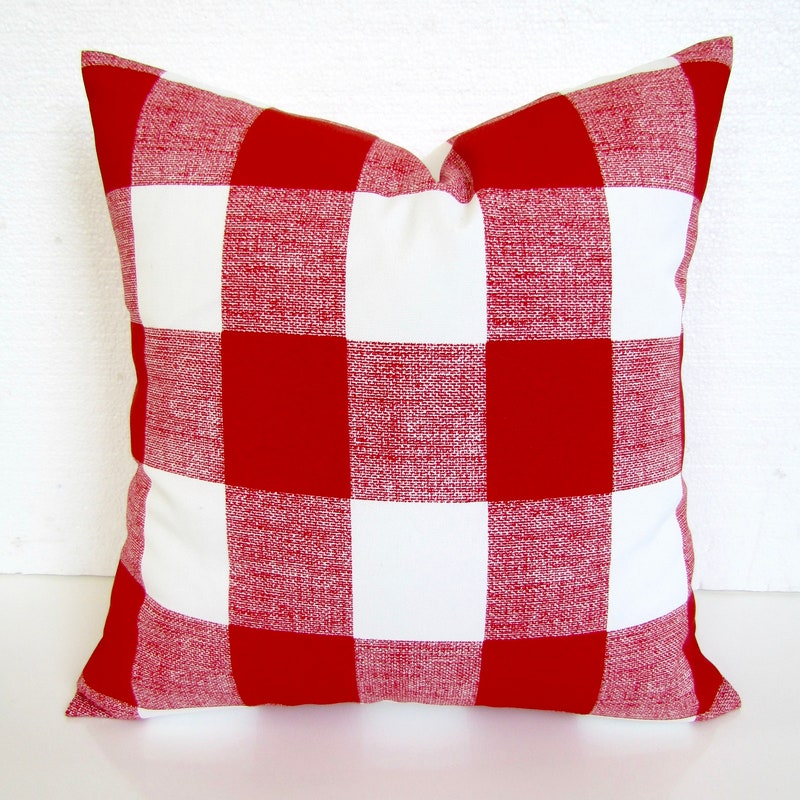 Red Throw Pillow - Etsy
