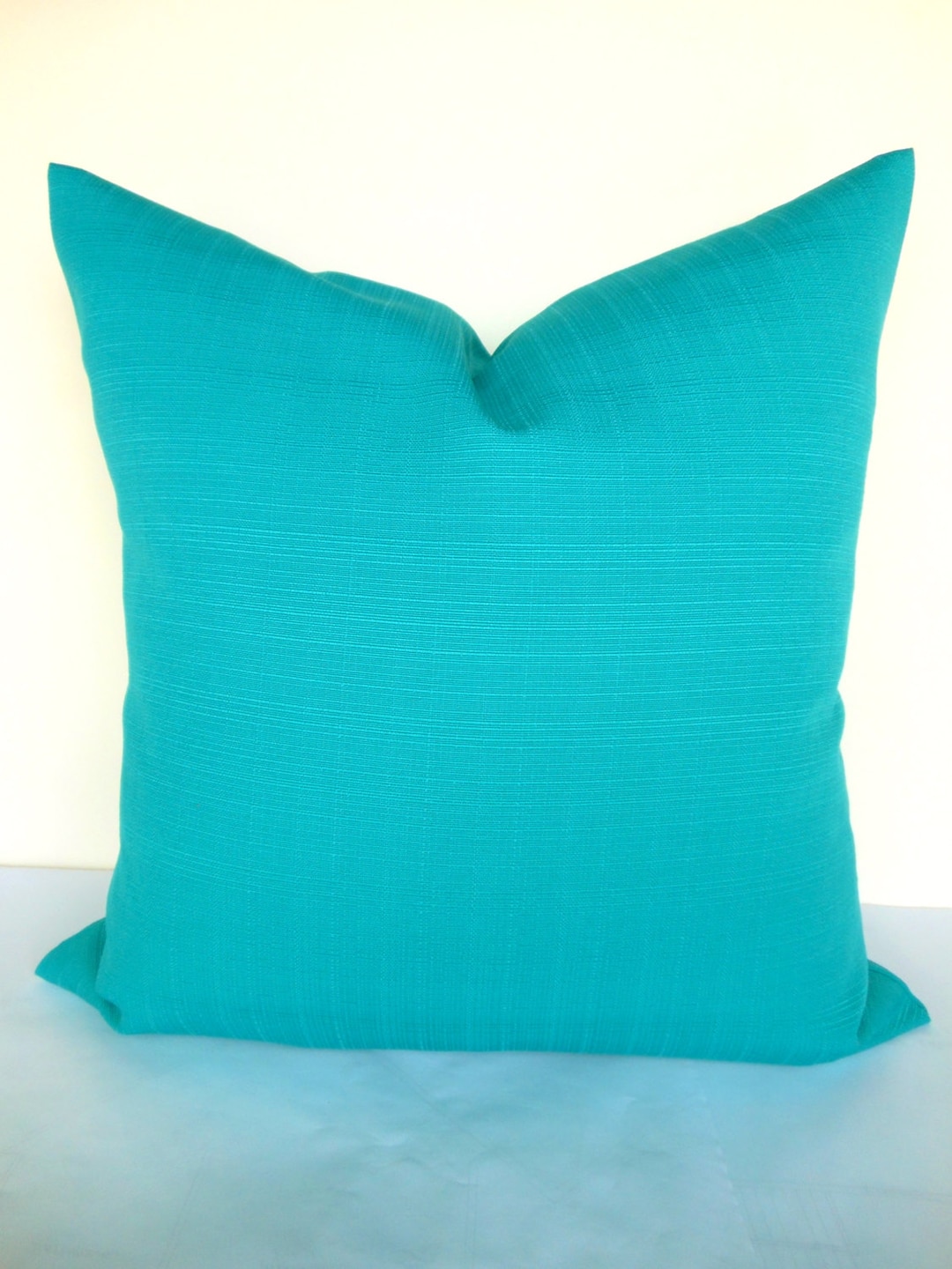 TEAL Pillows Solid TURQUOISE OUTDOOR Throw Pillow Covers Solid Teal ...