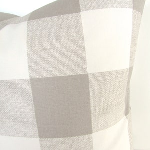 TAN PILLOWS Tan Pillow Covers Taupe Ecru Buffalo Check Pillow Covers ...