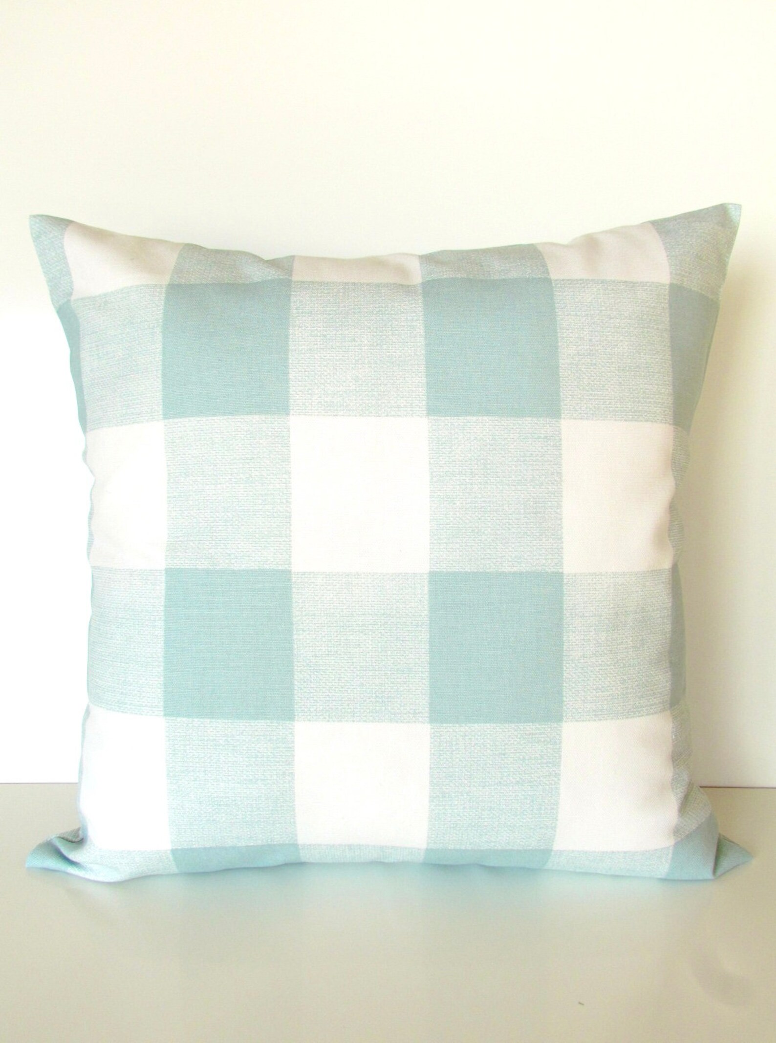 BLUE BUFFALO CHECK Pillow Covers Blue Buffalo Check Throw - Etsy