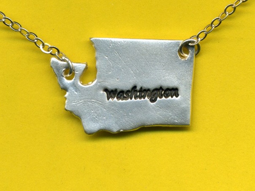 Handcrafted From Recycled Silver, This Washington State Pendant Hangs ...