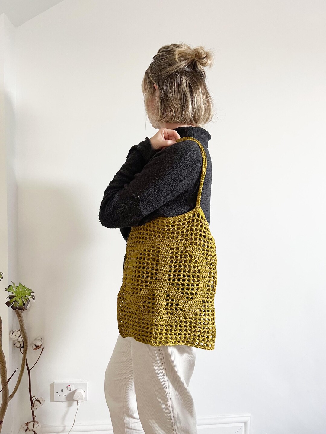 Crochet Tote Bag Pattern PDF Crochet Bag Pattern Modern Crochet Pattern ...
