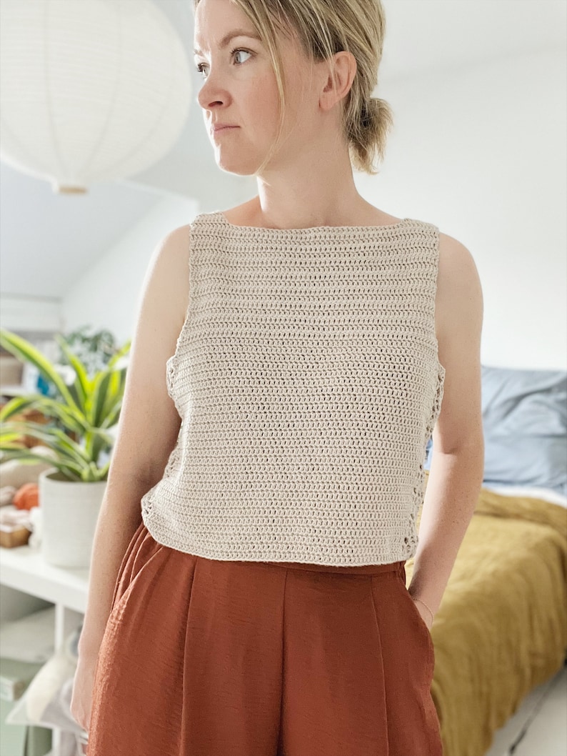 Crochet Tank Top Pattern PDF Crochet Top Sleeveless Tank Top - Etsy