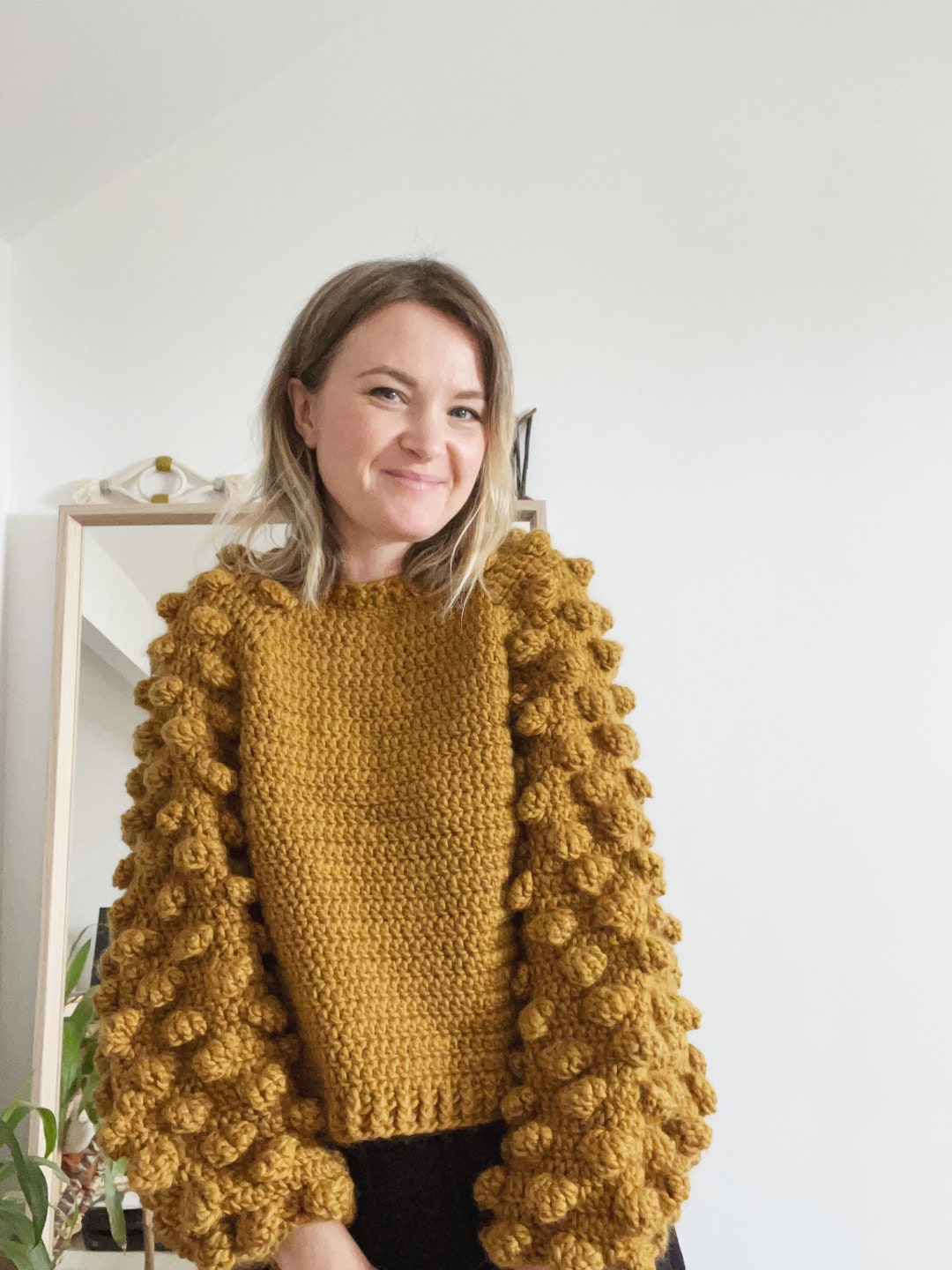 The Big Bobble Jumper - Crochet Pattern PDF. Crochet Jumper. Crochet ...
