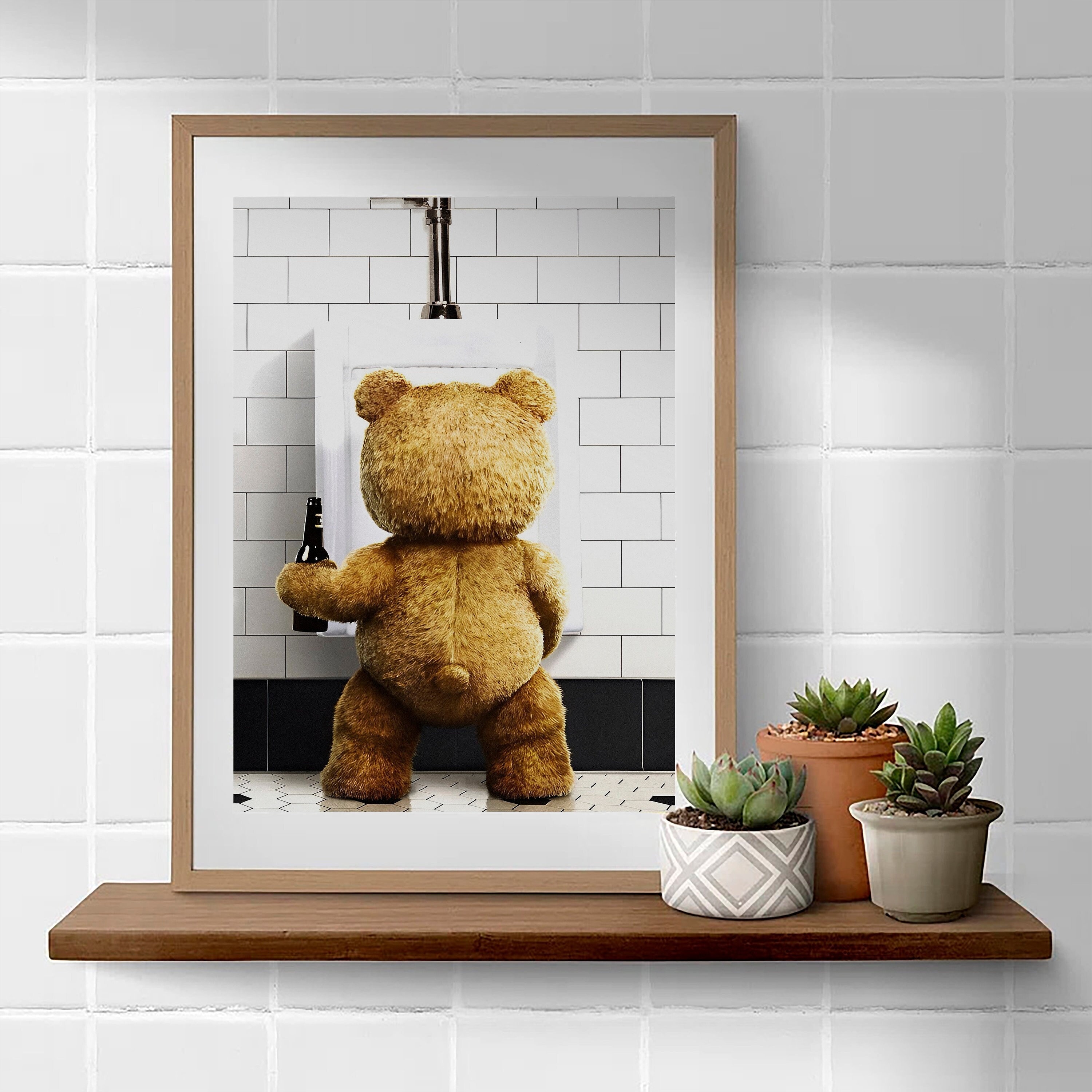 Ted Movie Poster Bathroom Wall Art Funny Wall Art - Etsy