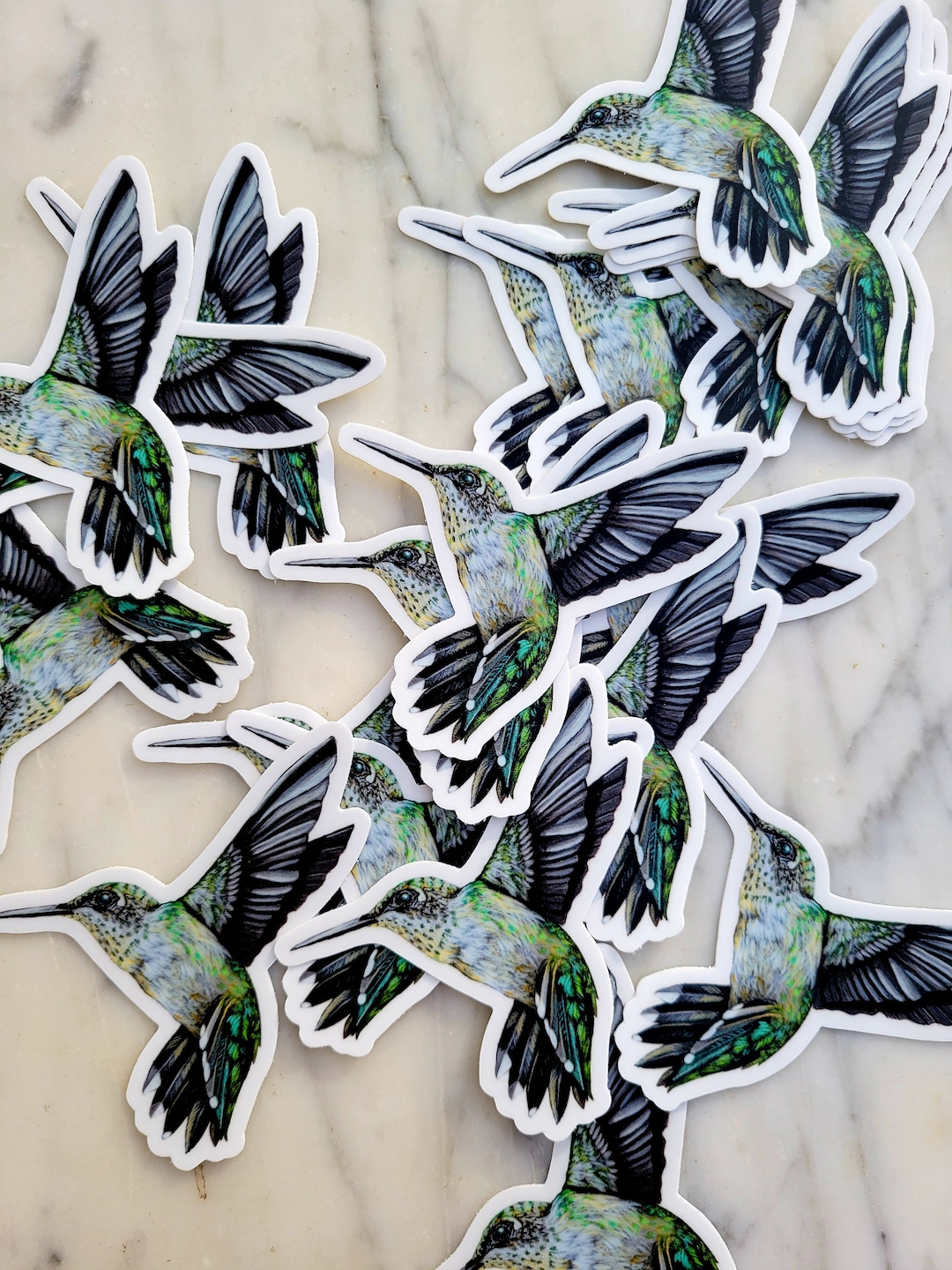 Hummingbird Sticker, Humming Bird Art, Vinyl Waterproof Sticker, for ...