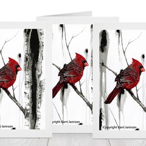 Cardinal Male Greeting Card #2, Blank Card, Note Card, Envelope ...