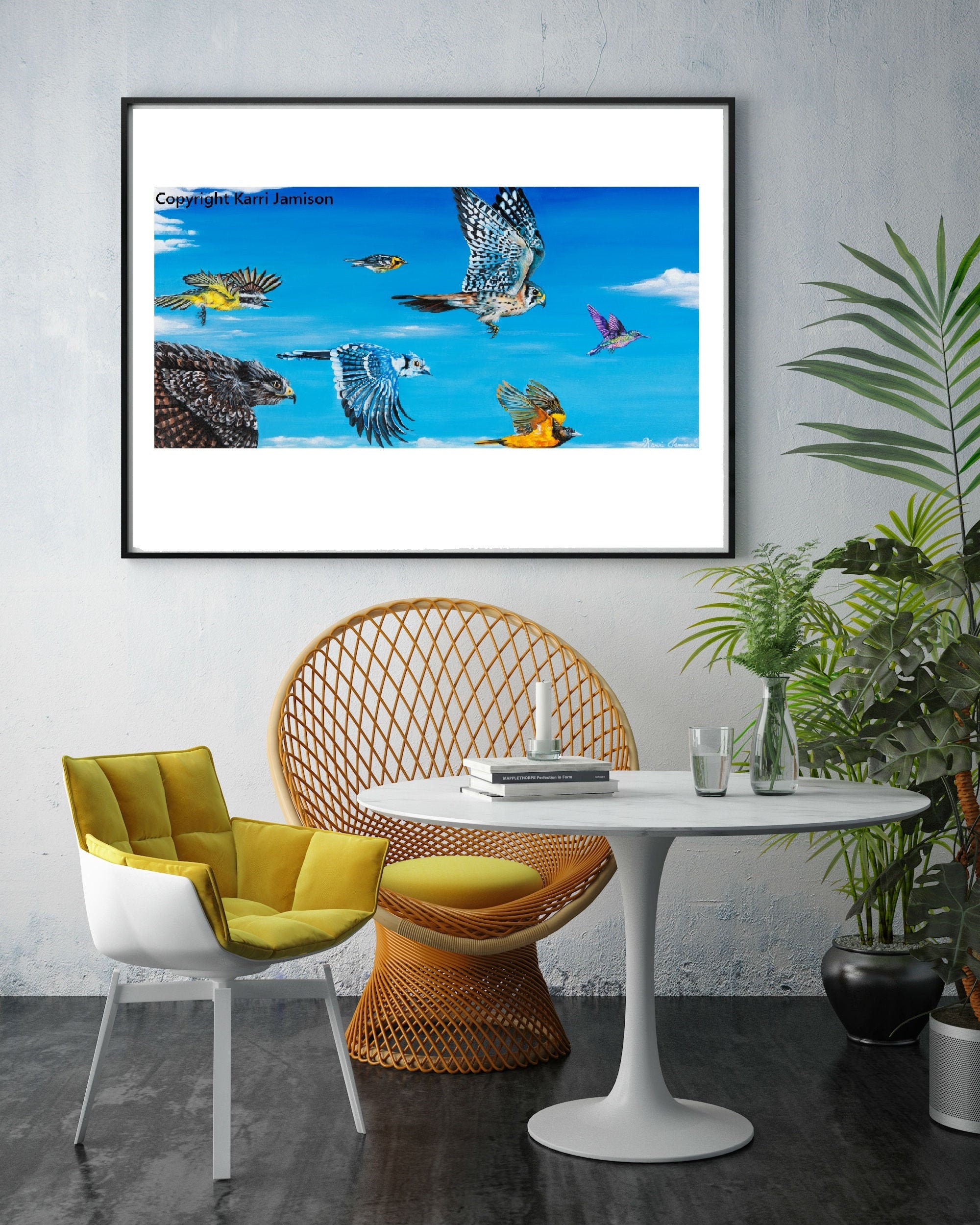 Blue Jay Print Hawk Art Bird Print Bird Art Oriole Print | Etsy