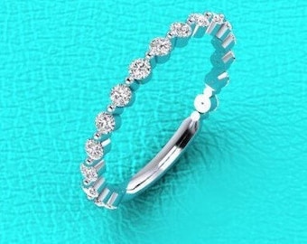 14K White Gold Single Prong Double Gallery Diamond Cross - Etsy