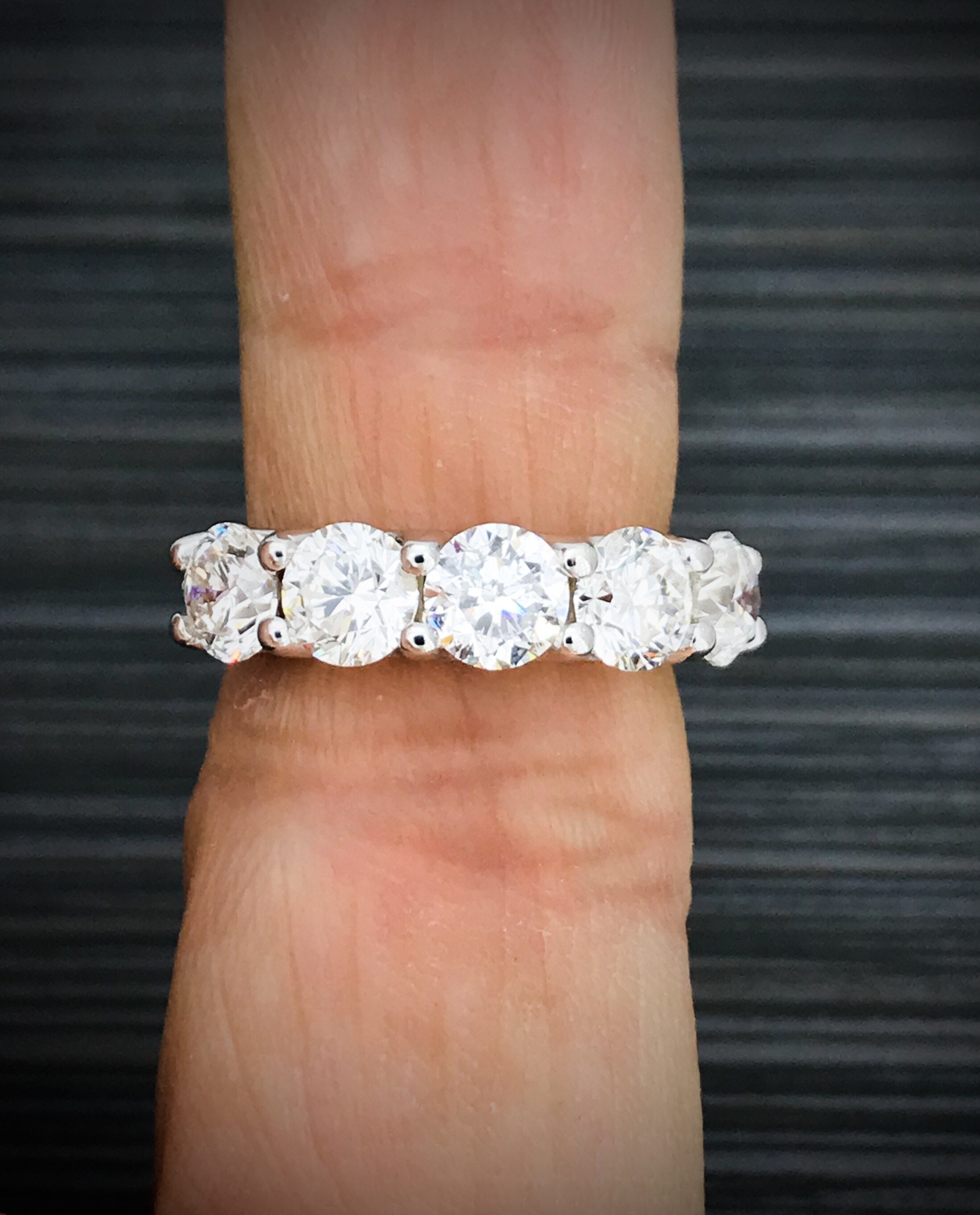 5 Stone Diamond Ring | Etsy