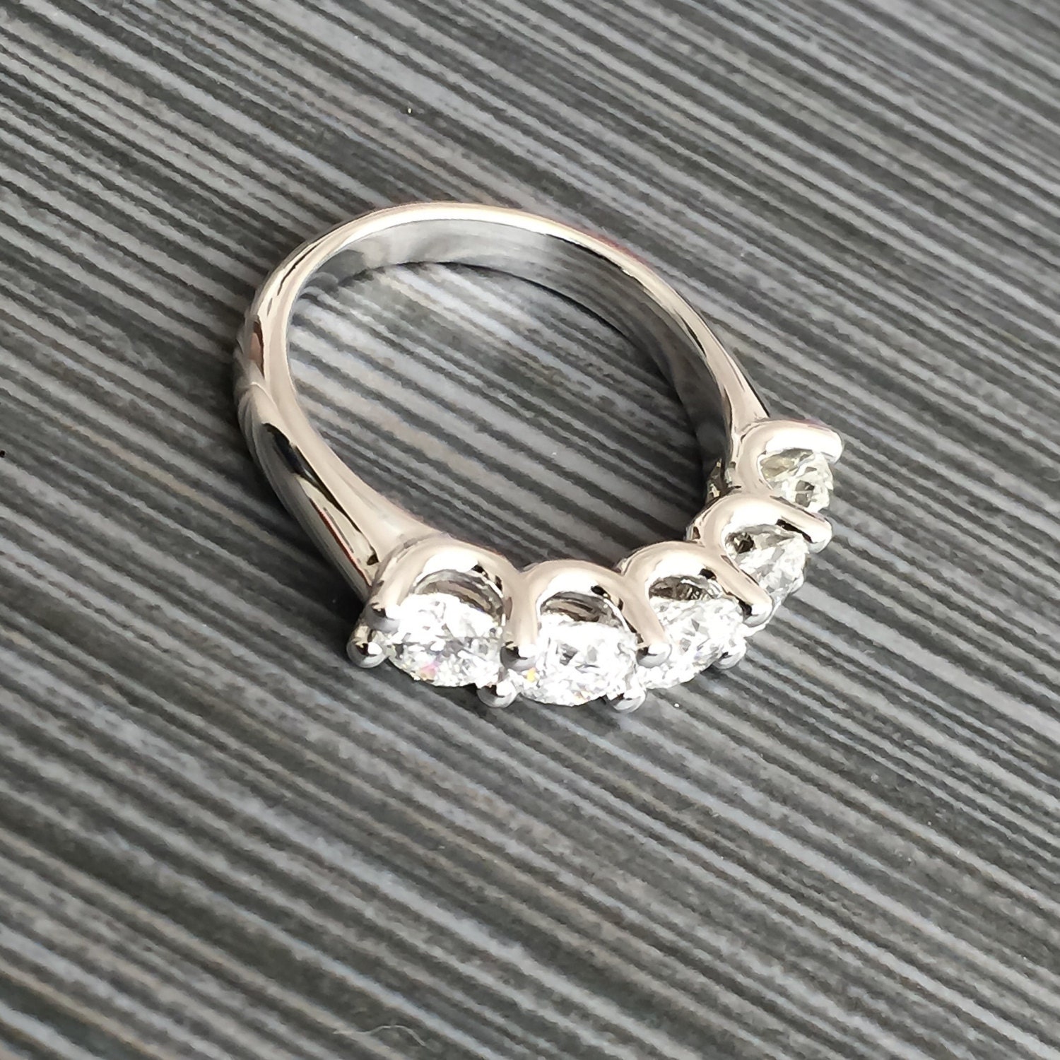 5 Stone Diamond Ring - Etsy