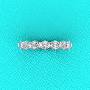 Platinum Garland Diamond Band - Etsy