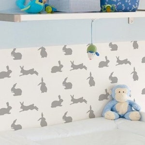 Rabbit Stencil, Peter Rabbit Nursery, Rabbit Décor, Nursery Stencil ...
