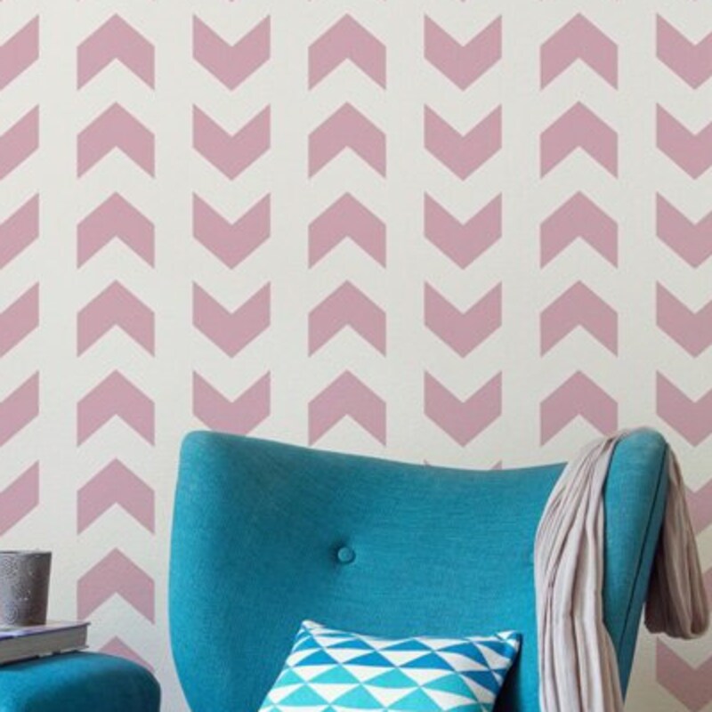 Chevron Painting - Etsy