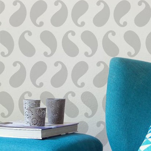 Paisley Stencil - Etsy