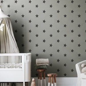 NOVA Star Pattern Wall Decor Stencil, Hand Drawn Stars, D.I.Y Home ...