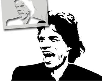 Ray Charles Stencil Iconic Portrait Stencil for painting | Etsy