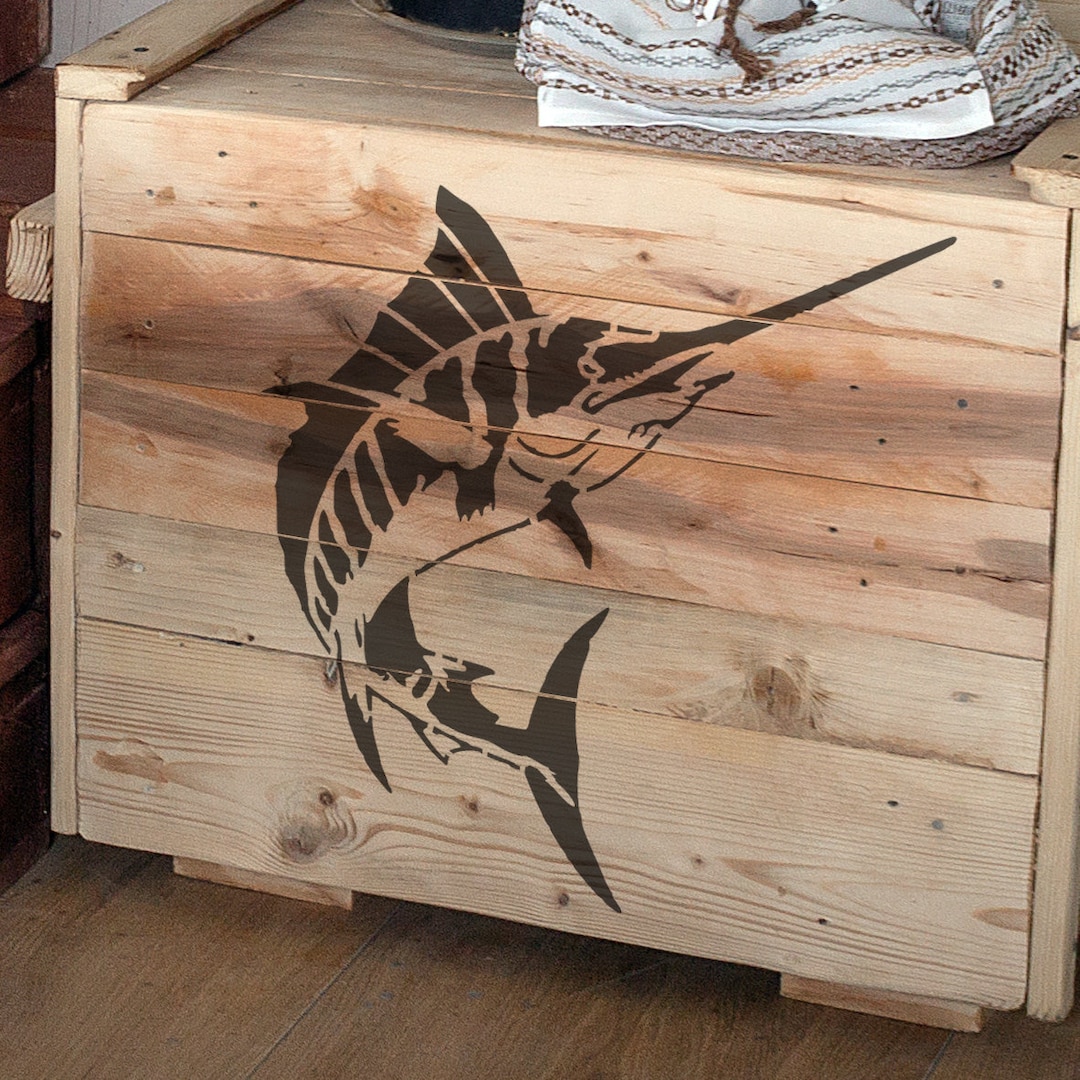 SWORDFISH Wall Art Stencil | Sea Creature Large Painting Stencil | D.I ...