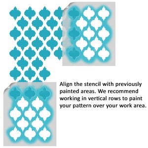 Moroccan Quatrefoil Pattern Stencil, Decor Stencil, Painting Stencil, Wall Stencil, Craft ...
