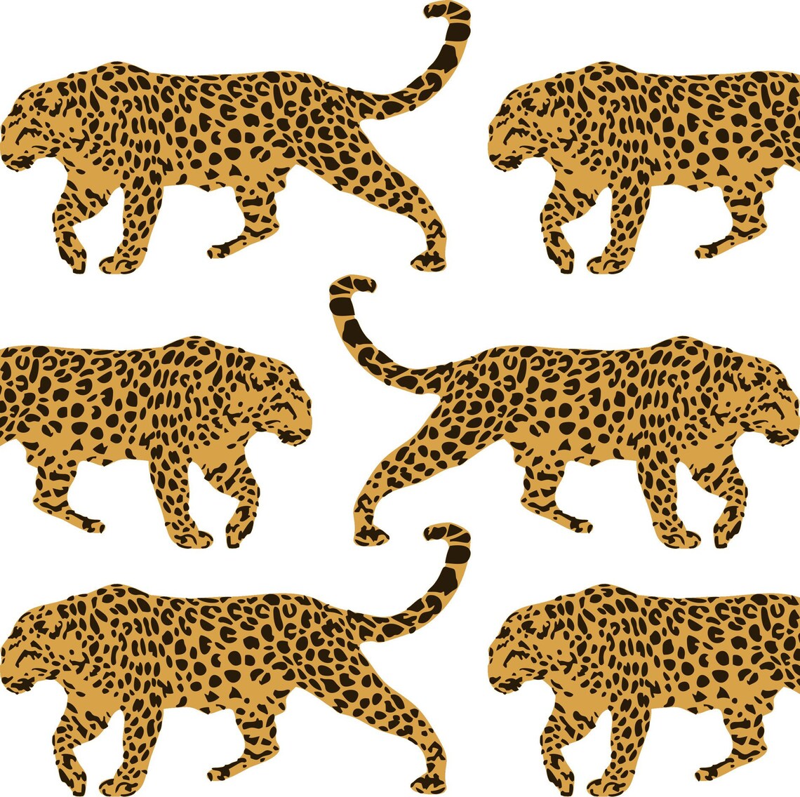 Leopard Multi-layer Stencil: Reusable Painting Stencil for Walls ...
