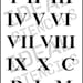 Roman Numerals Stencil: Art Craft Painting, 6.7x12" A4 Sheet - Etsy UK
