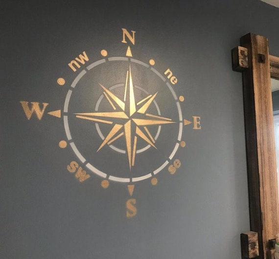 Nautical Star Compass Stencil
