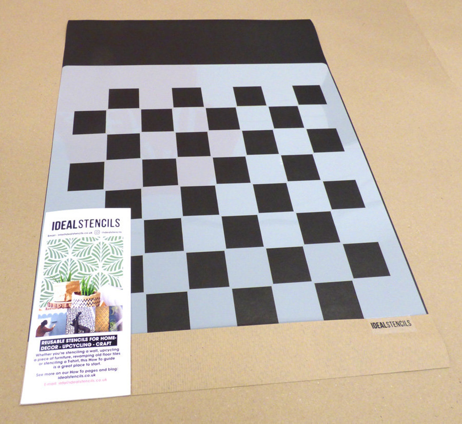 CHESS BOARD STENCIL Checkered Pattern Stencil Home Decor - Etsy UK
