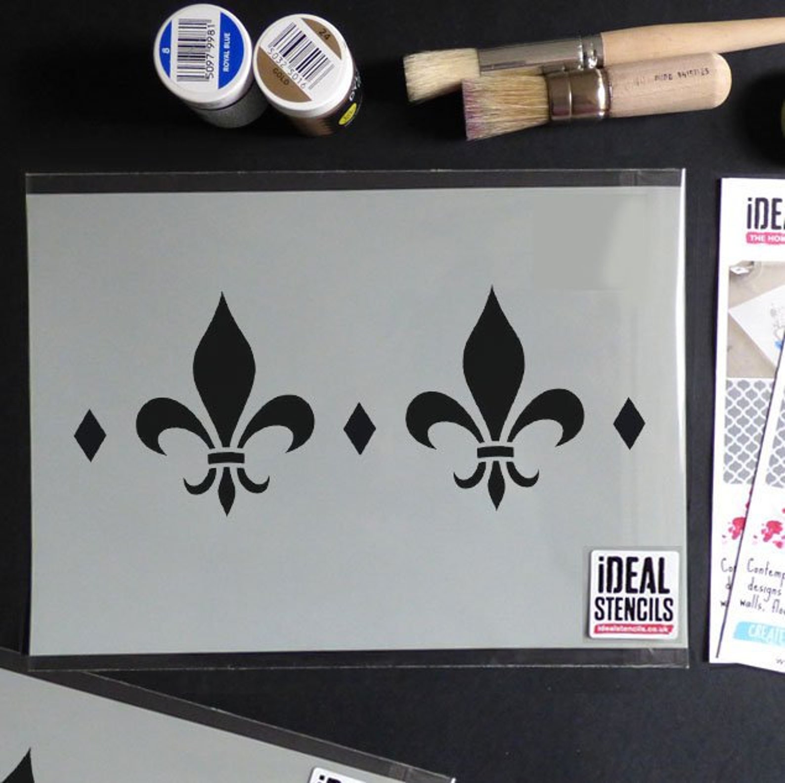 Fleur De Lys Border Stencil: French Style Home Decor - Etsy UK